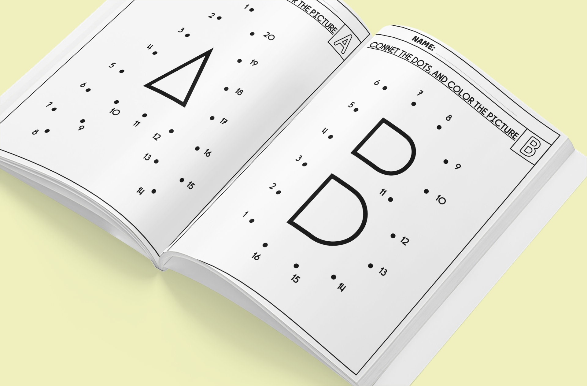 Dot-to-dot Alphabet Uppercase Printable Worksheets Activity - Etsy
