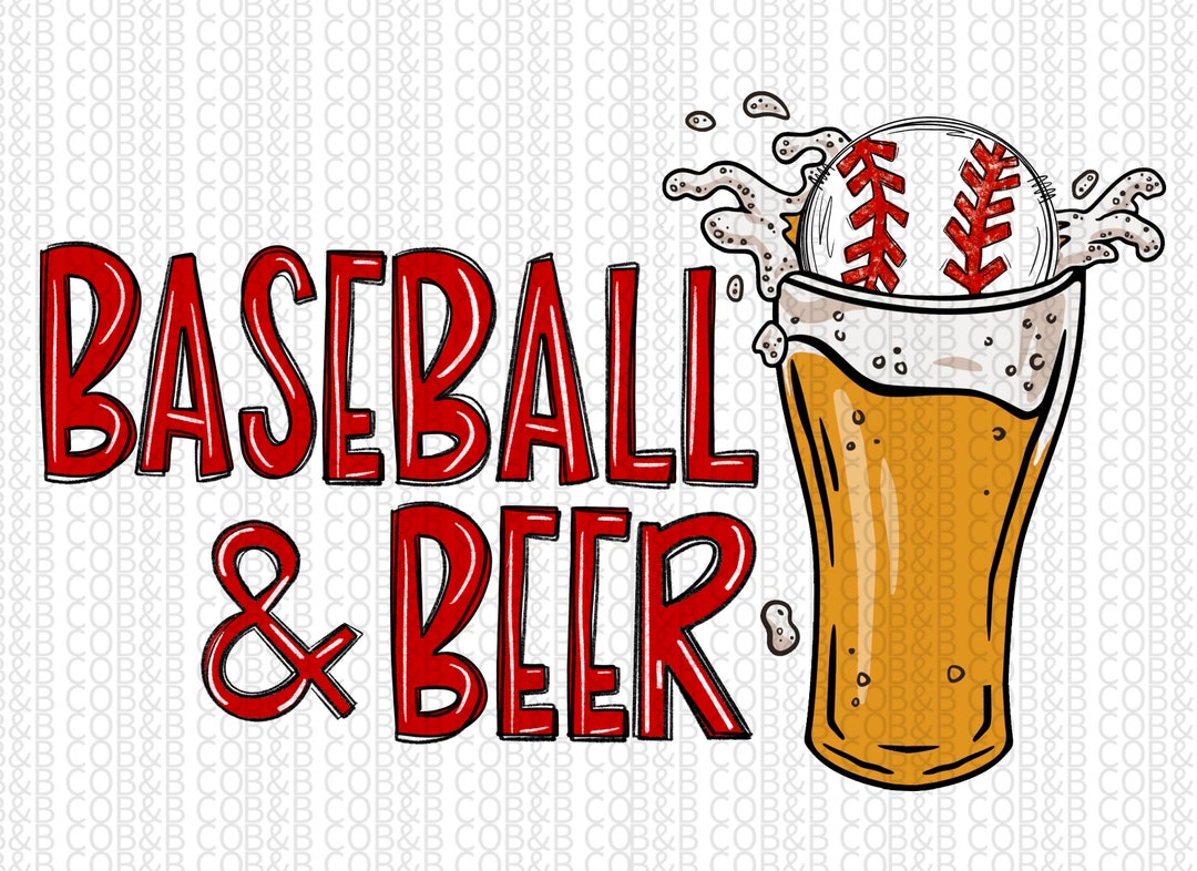 Baseball and Beer Png Sub Design - Etsy