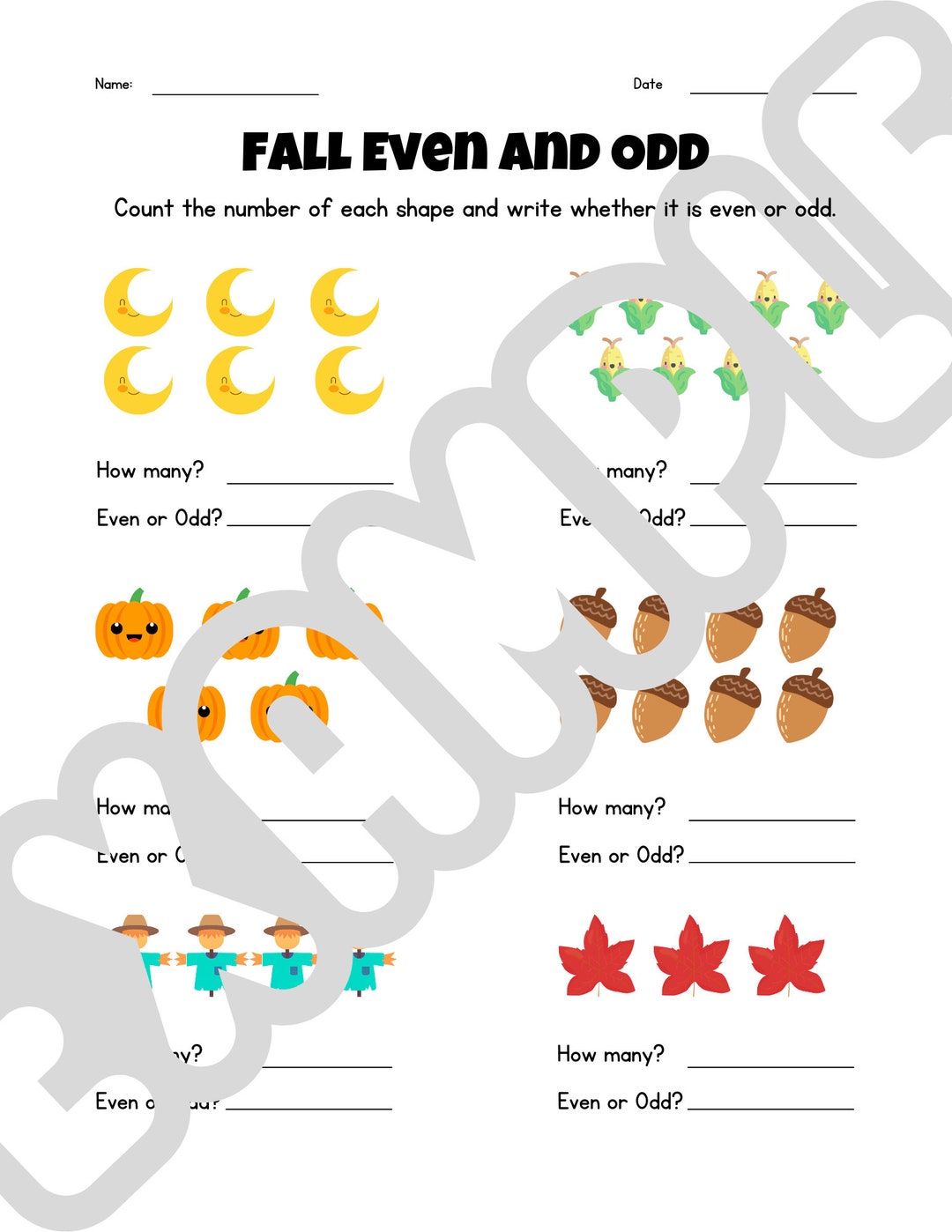 27 Halloween Worksheets for Kids - Etsy
