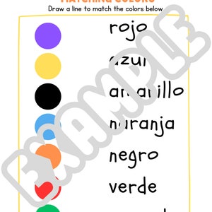 21 Spanish Worksheets - Etsy