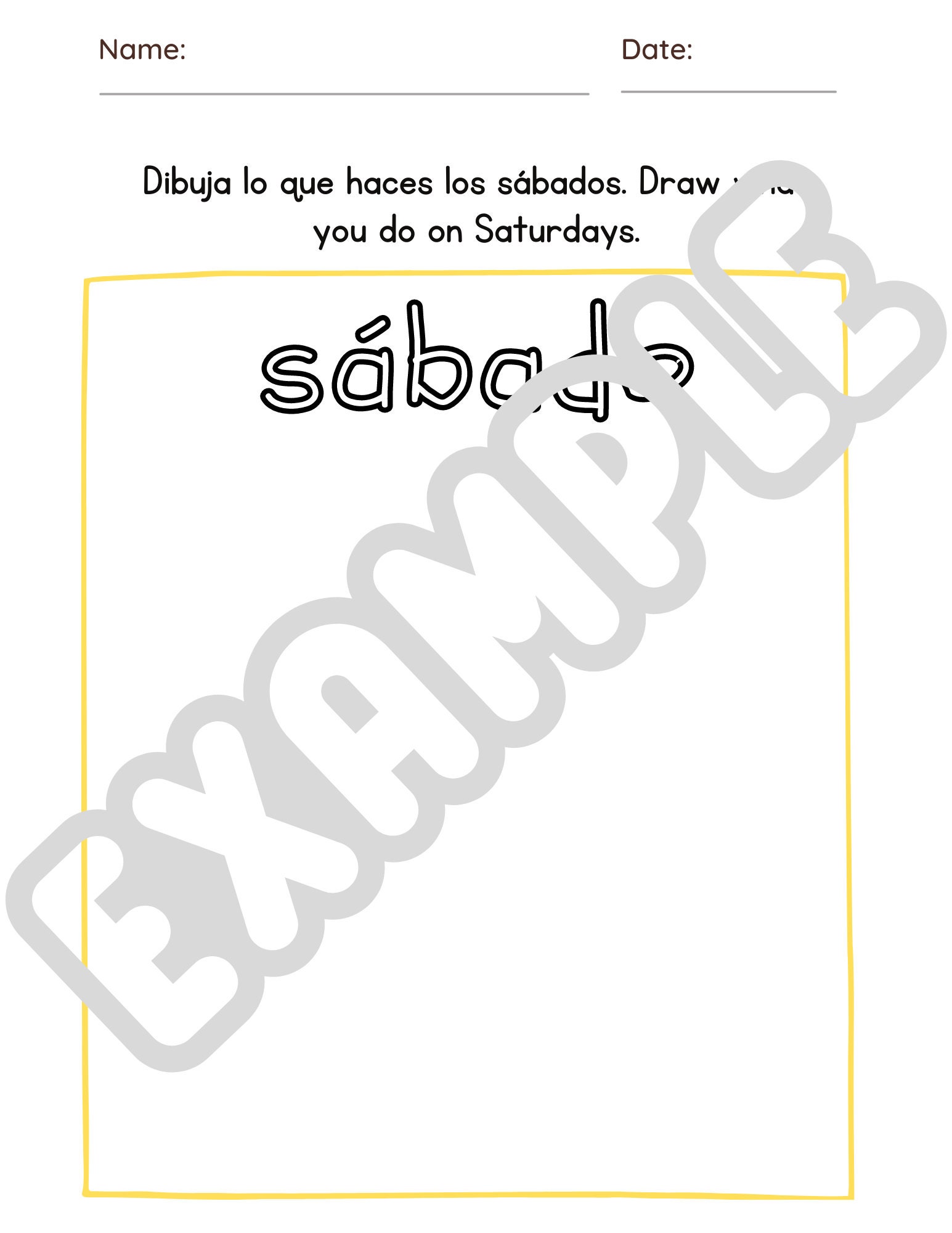 21 Spanish Worksheets - Etsy