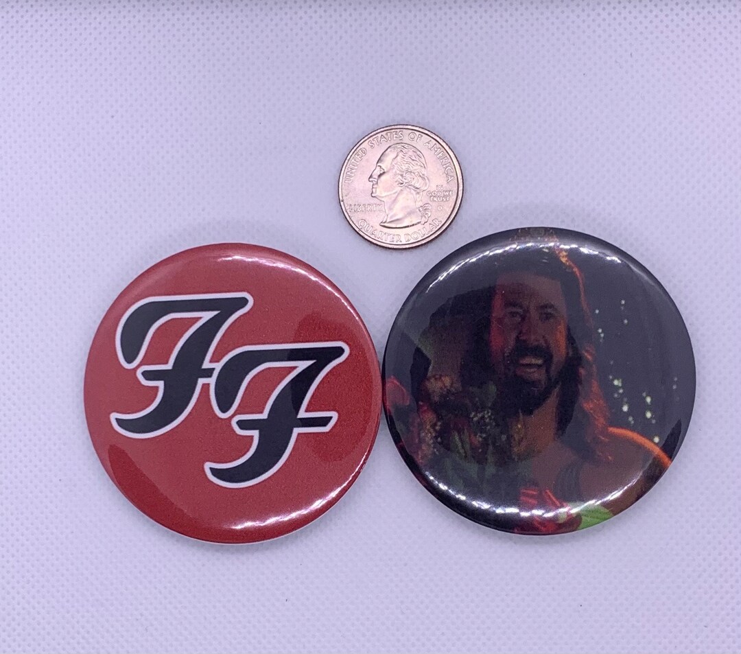 Foo Fighters and Dave Grohl Funny 2 Pack Pin Set - Etsy