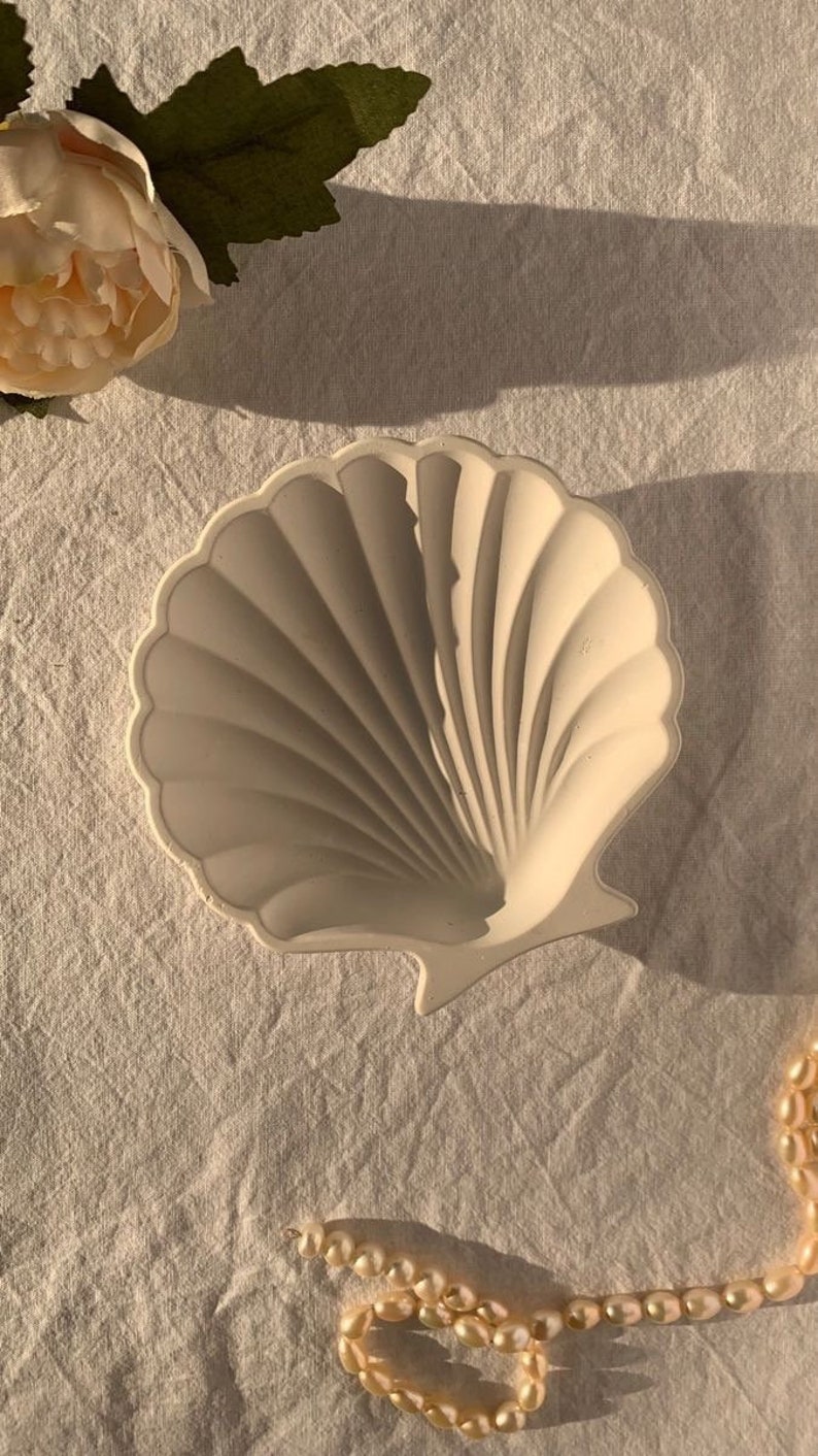 Jesmonite Seashell Tray - Etsy