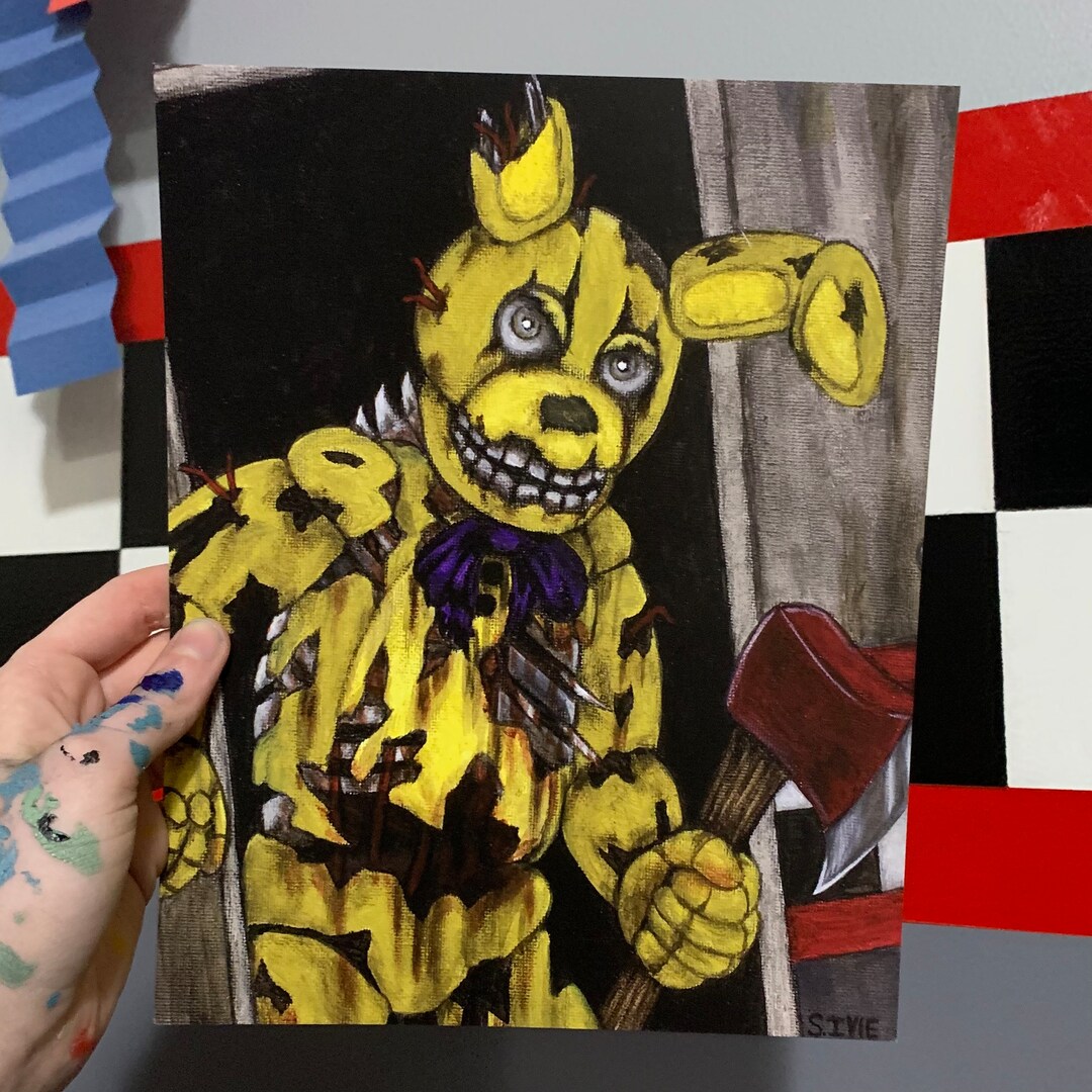 FNAF Art, 8x10 Inch Print, Springtrap Fan Art - Etsy