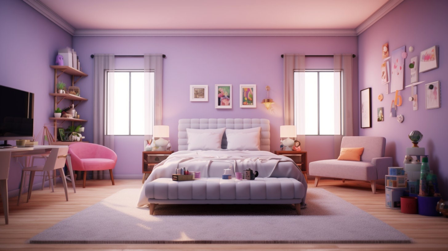 15 Vtube Virtual Background Twitch Overlay for Lady Streamer Minimalist Pastel Room - Etsy