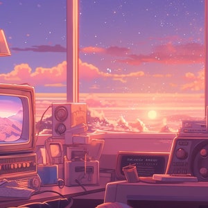 LOFI Pack 30 Assorted Lofi Music Art Prints - Perfect for Youtube Music ...