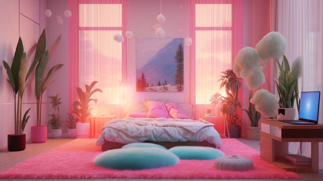 15 Vtube Virtual Background Twitch Overlay for Lady Streamer ...