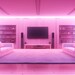 10 Vtube Virtual Background | Twitch Overlay - Neon Pink Pastel Room ...