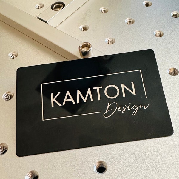 Laser Engraved Metal Business Cards - Etsy
