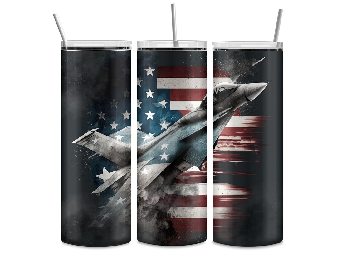American Jet Flag Tumbler - Etsy