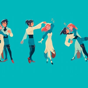 FE3H Fire Emblem 3 Houses Felix and Annette Postcard Print - Etsy