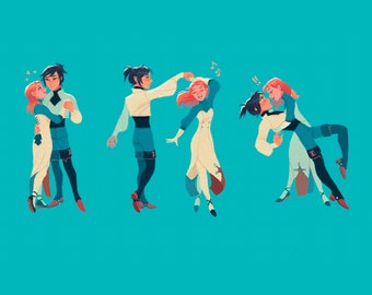 FE3H Fire Emblem 3 Houses Seteth and Flayn 4x6 Mini Print - Etsy