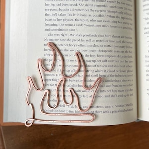 Fire Bookmark | Handmade Copper Wire Line Art | Flame Campfire ...