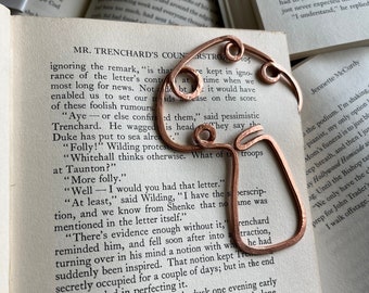 Copper Personalized Bookmark Quote Hand Stamped Original Book - Etsy