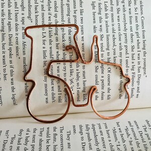 Tractor Farmhouse Bookmark Handmade Copper Bookmark Wire Line Art John ...