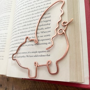 Pig Bookmark | When Pigs Fly Bookmark | Handmade Copper Wire Line Art ...