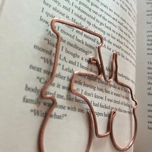 Tractor Farmhouse Bookmark Handmade Copper Bookmark Wire Line Art John ...