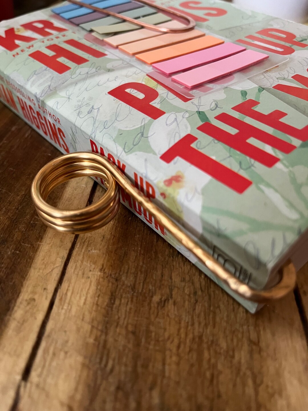 Brass Book Holder Ring Bookmark Quality Handmade Brass Wire Book ...