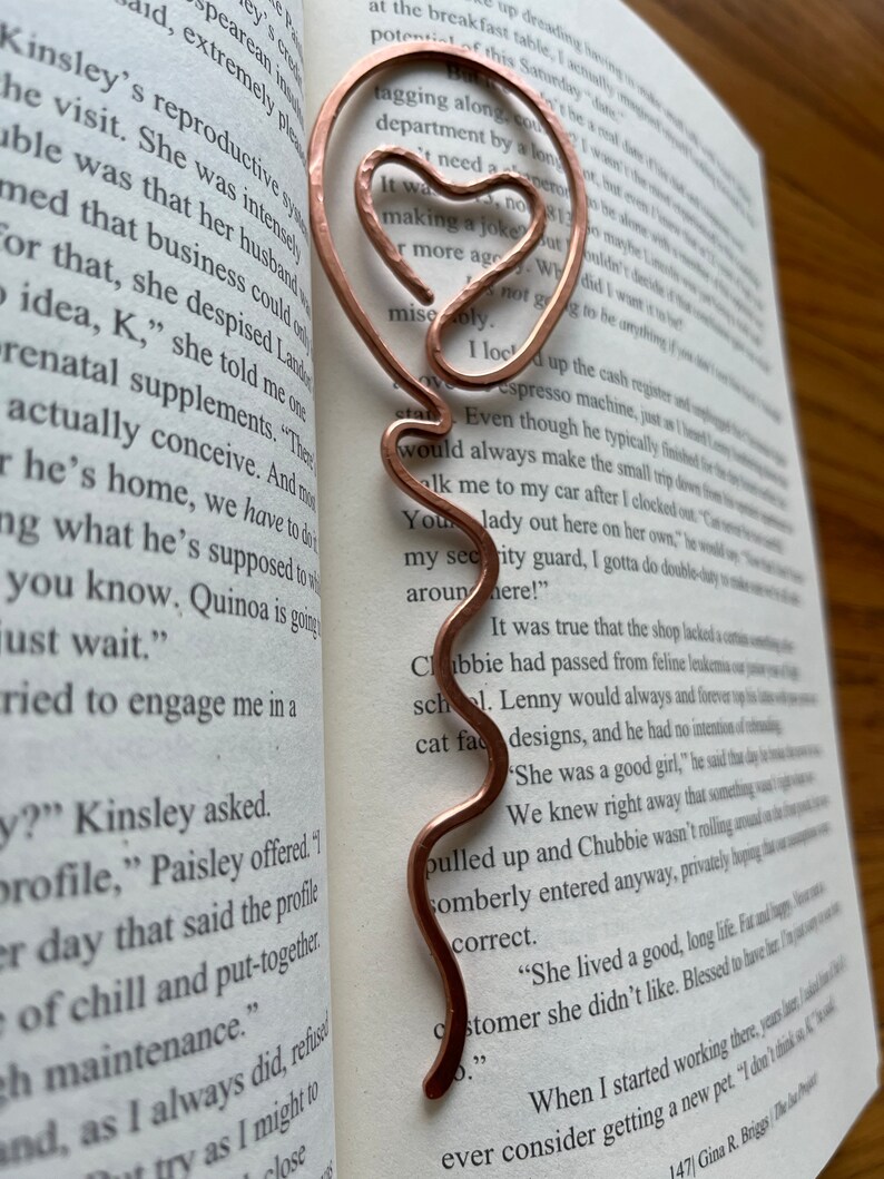 Happy Birthday Balloon Bookmark Handmade Salvaged Copper - Etsy