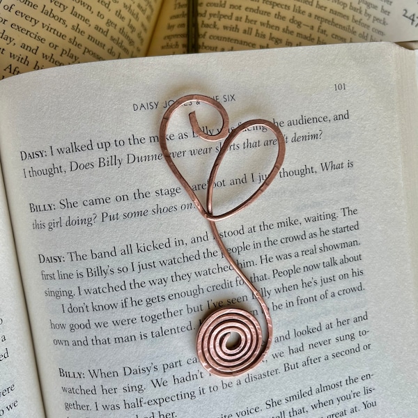Heart Bookmark - Etsy
