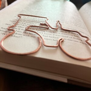 Tractor Farmhouse Bookmark Handmade Copper Bookmark Wire Line Art John ...