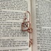 Heart Lock & Key Book Hook Bookmark Handmade Copper Wire Line Art Book ...