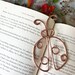 Ladybug Bookmark Handmade Copper Wire Line Art Lady Lovebug Reading ...