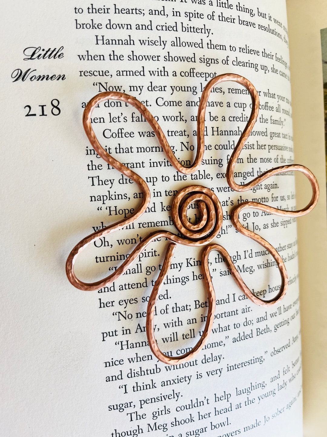 Wild Flower Daisy Bookmark Handmade Copper Wire Line Art Reading ...