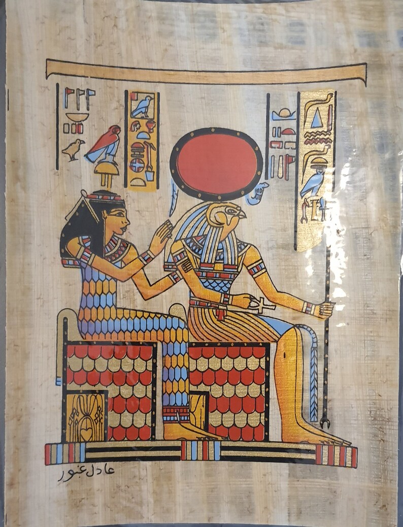 Authentic Handmade Egyptian Papyrus Paper A Tribute to Ancient Artistry ...