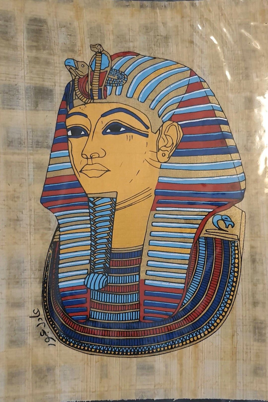 Authentic Handmade Egyptian Papyrus Paper A Tribute to Ancient Artistry ...