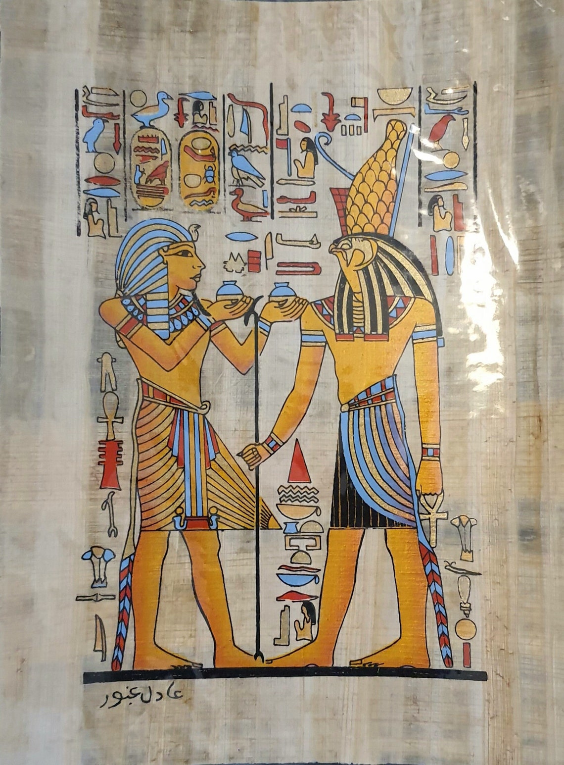 Authentic Handmade Egyptian Papyrus Paper A Tribute to Ancient Artistry ...