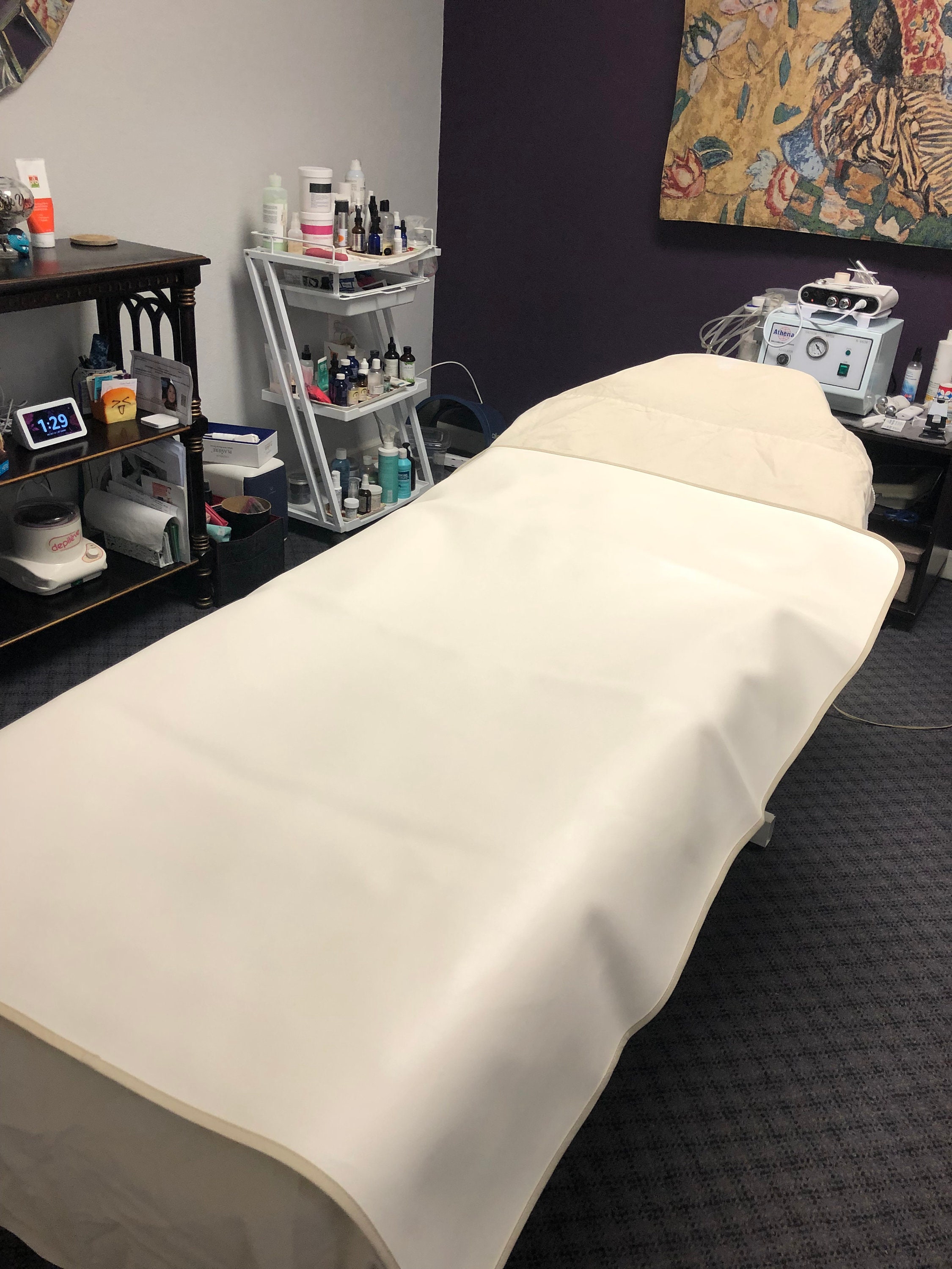 Esthetician Wax Pad, Massage Table Pad, Sugaring Pad, Spa Bed Pad, Off ...