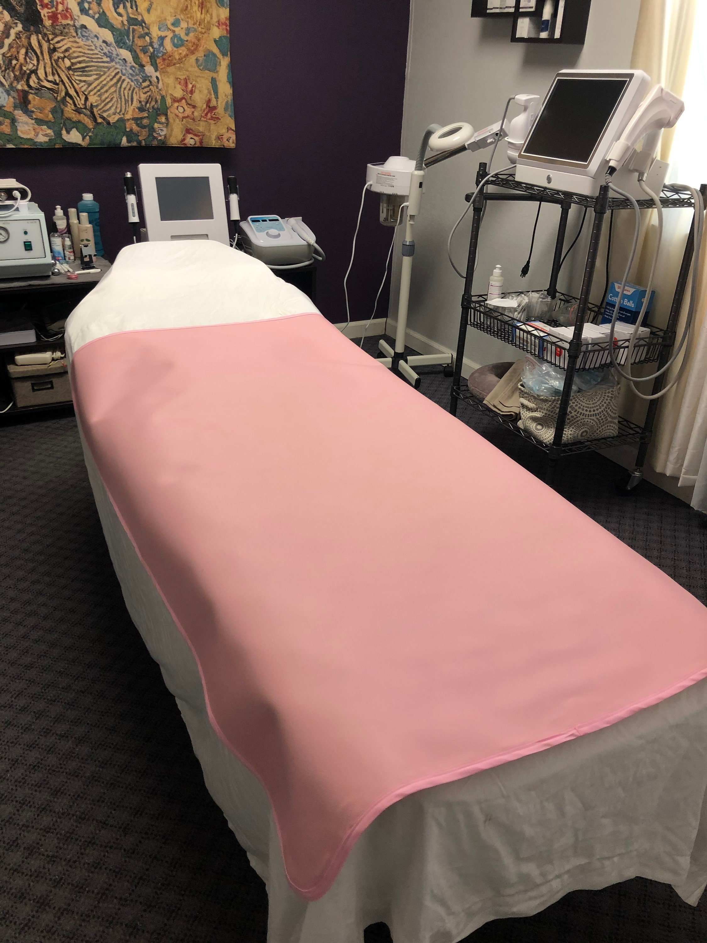 Esthetician Wax Pad Massage Table Pad Sugaring Pad Spa Bed Pad Pink Wax Pad Etsy