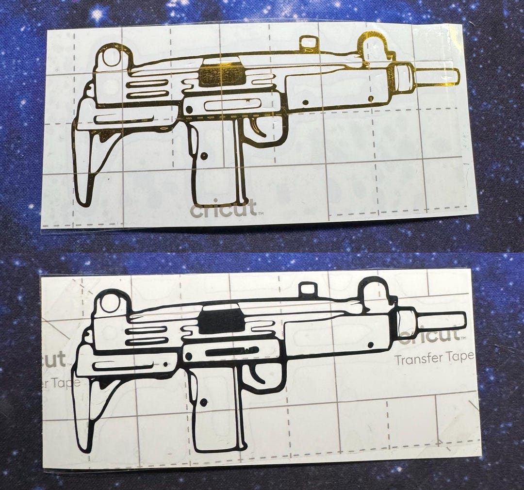Mini Uzi Vinyl Stickers - Etsy