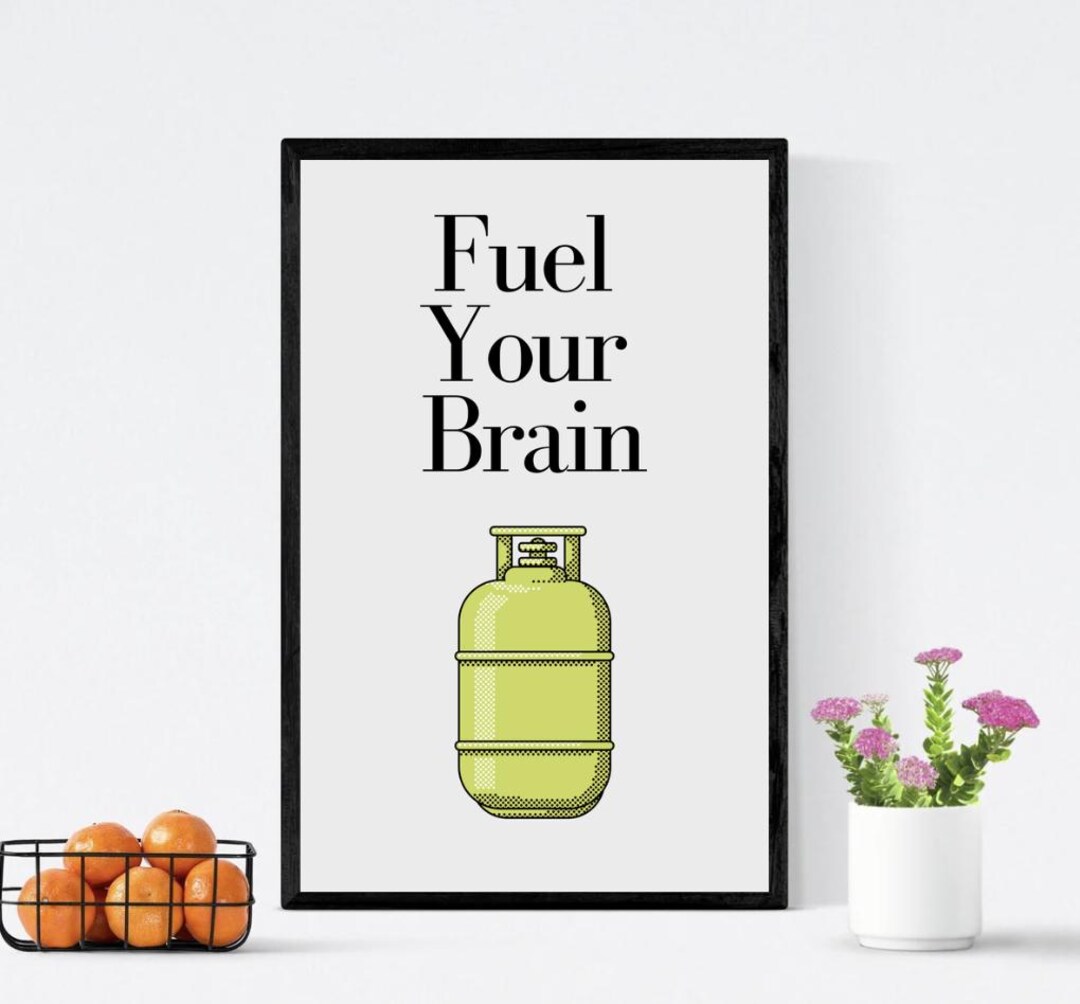 Fuel Your Brain | Food Motivation Poster | Digital Download for ADHD ...