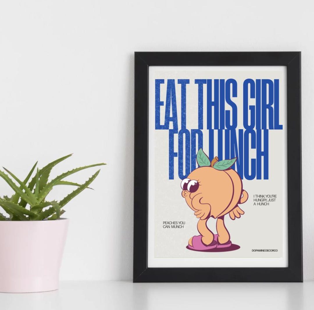 Lunch Reminder | “eat This Girl for Lunch”| Meal Motivation Poster ...