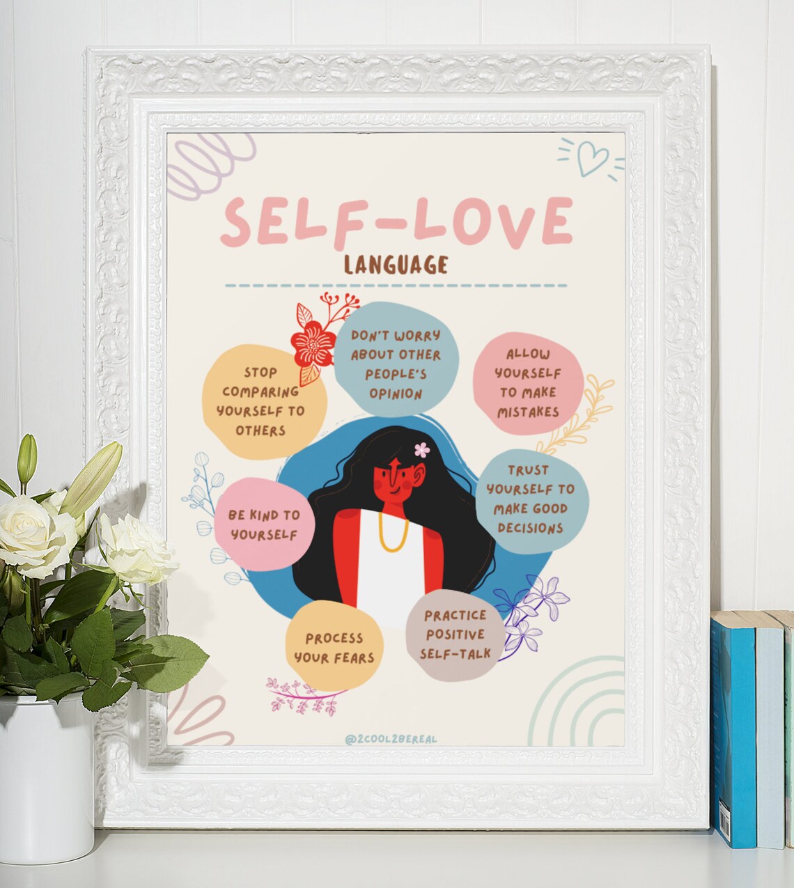 Self Love Poster Self Love Language Love Yourself Art - Etsy