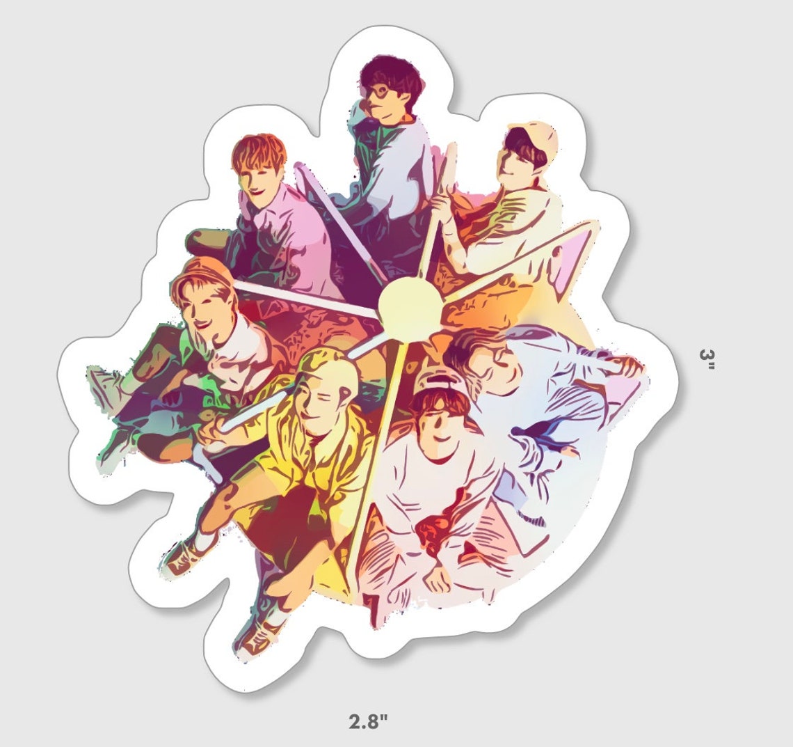 BTS Carousel Vinyl Sticker | Etsy