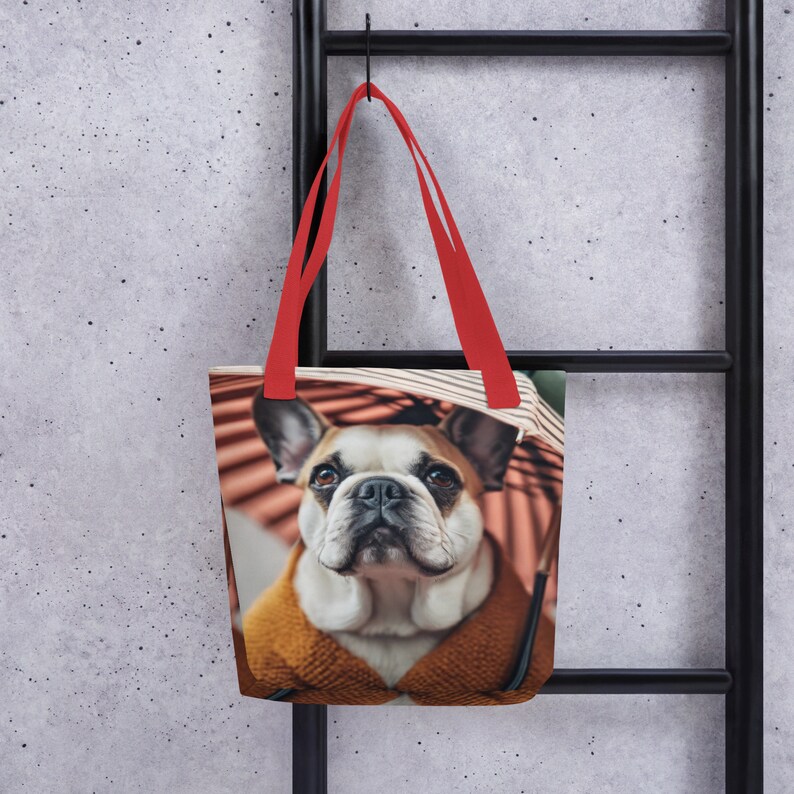 Tote Bag Portrait French Bulldog Dog Dog Breed Lover Animal Lover Gift ...