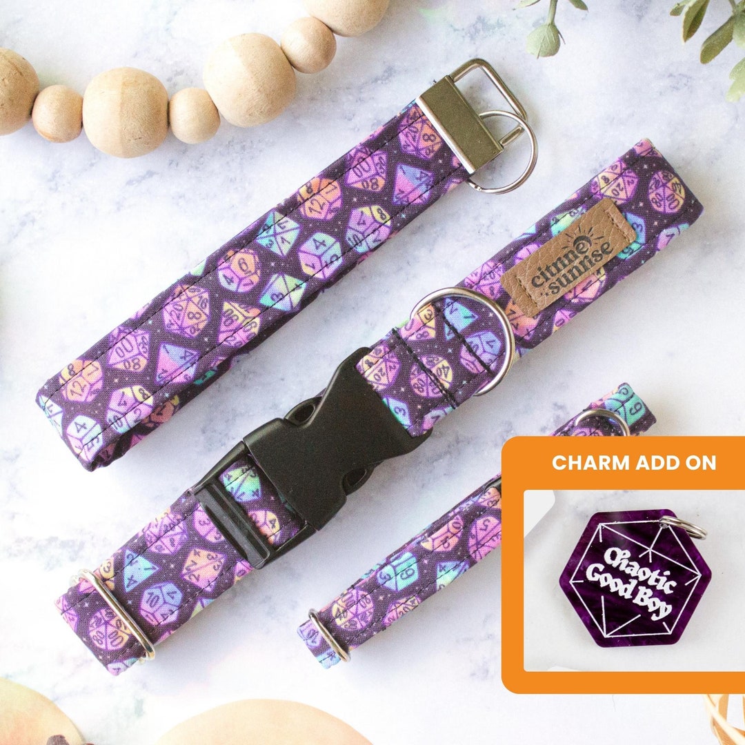 Dungeons and Doggos D&D Dice Dog Collar, Tabletop RPG Breakaway Cat ...