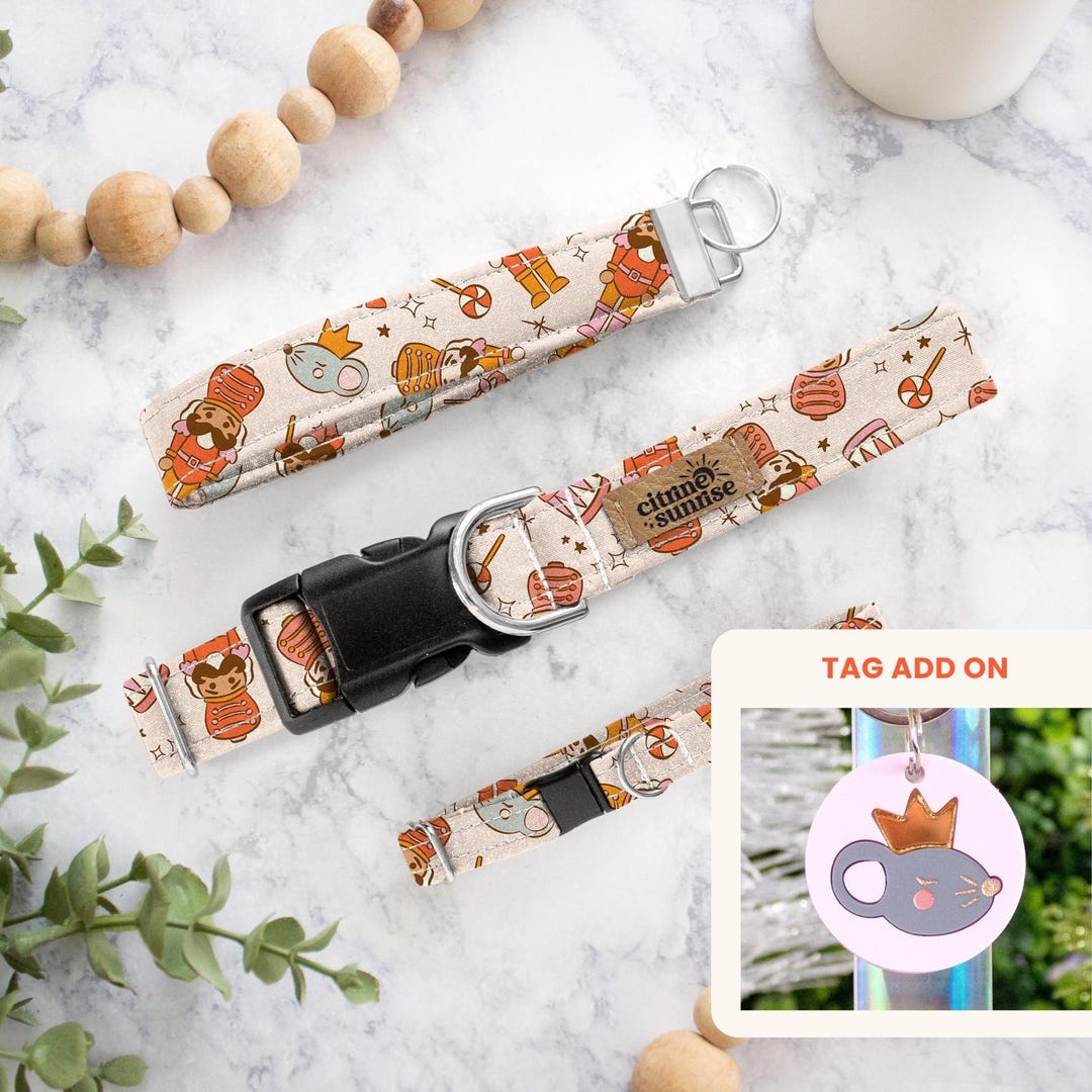 Nutcracker Christmas Ballet Dog Collar, Christmas Holiday Breakaway Cat ...