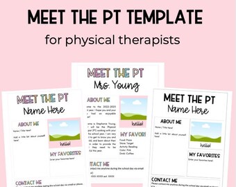 Meet the OT Handout Occupational Therapist OT Editable - Etsy
