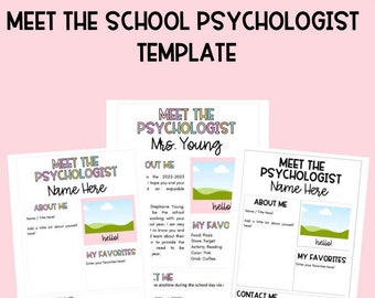 Meet the OT Handout Occupational Therapist OT Editable - Etsy