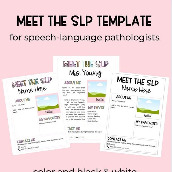 Speech Therapist - Etsy
