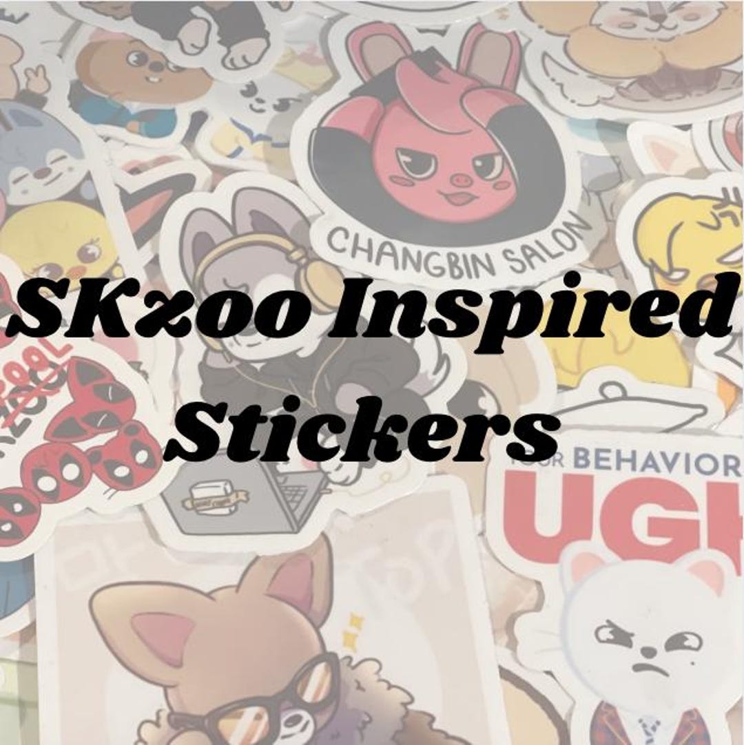 Skzoo Inspired Waterproof Vinyl Stickers| for Journaling, Water Bottles ...