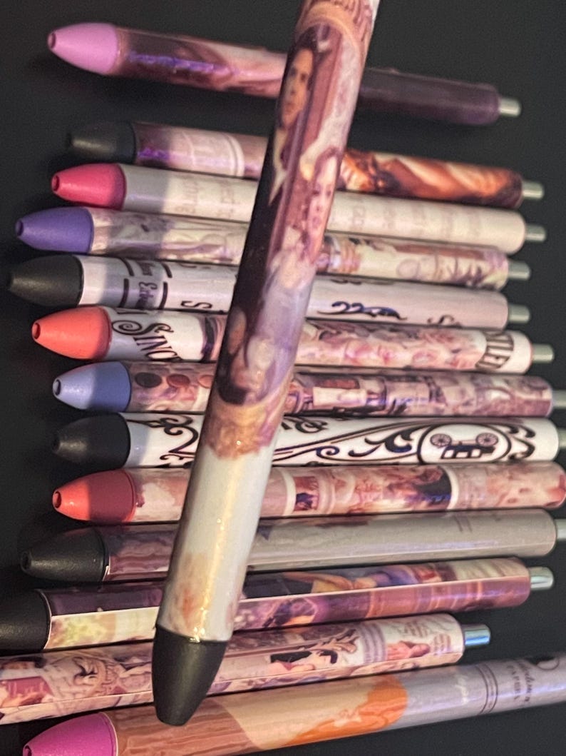 Bridgerton Theme Vinyl Wrapped Pen: Personalized Ink Pen - Etsy
