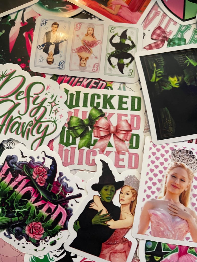 Wicked Inspired Stickers|elphaba and Glinda Sticker|wicked the Movie ...