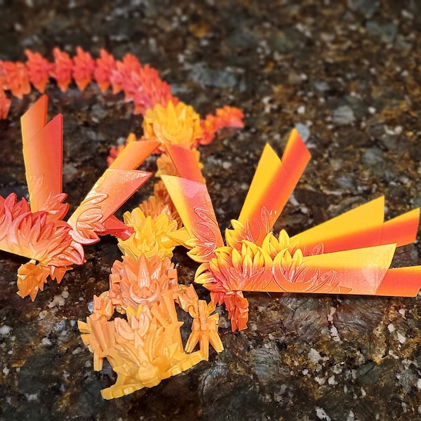 3d Printed Infinity Dragon - Etsy