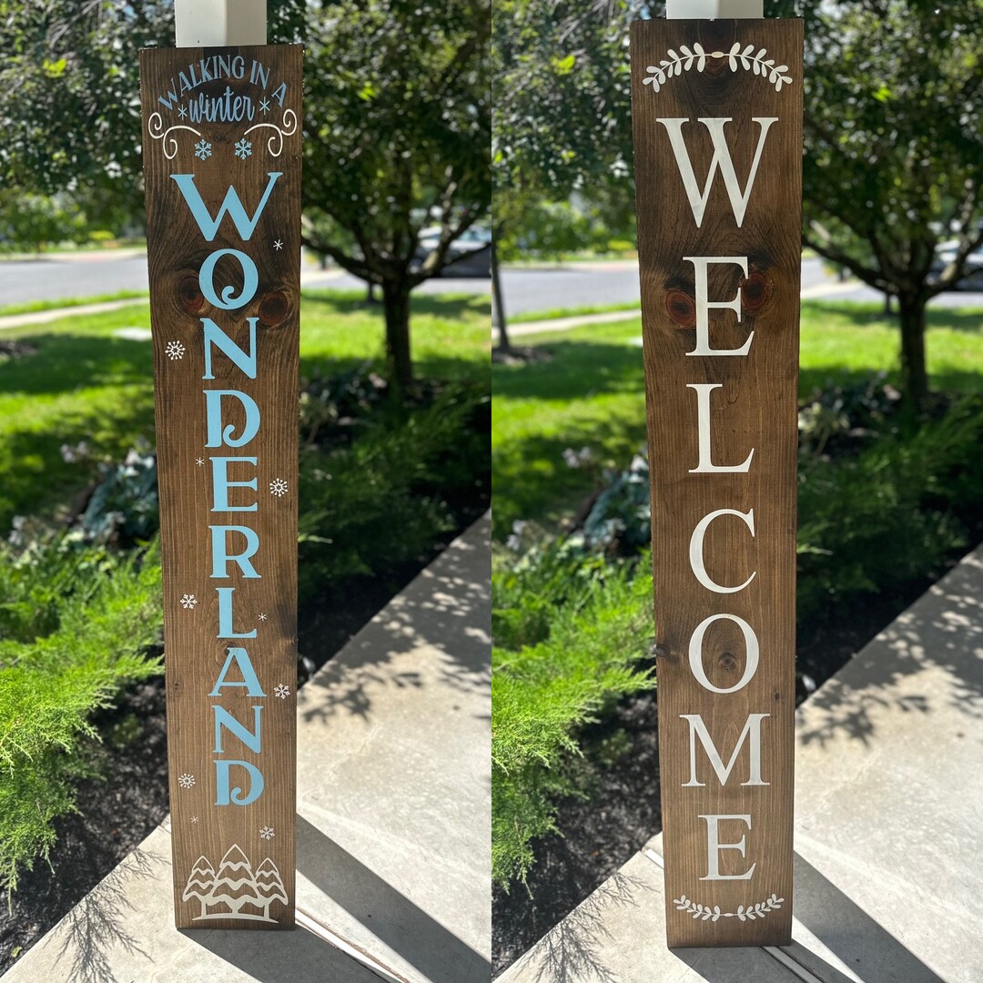 5ft Reversible Welcome Sign - Etsy