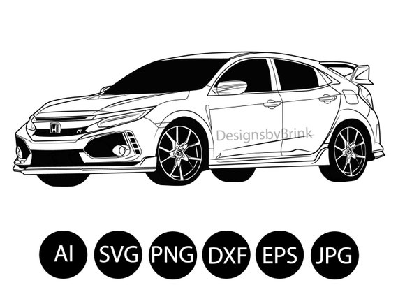 Honda Civic Type R Design Instant Digital Download Svg Png - Etsy